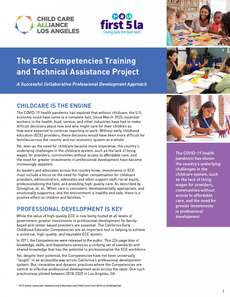 ECE competencies - Child Care Alliance of Los Angeles